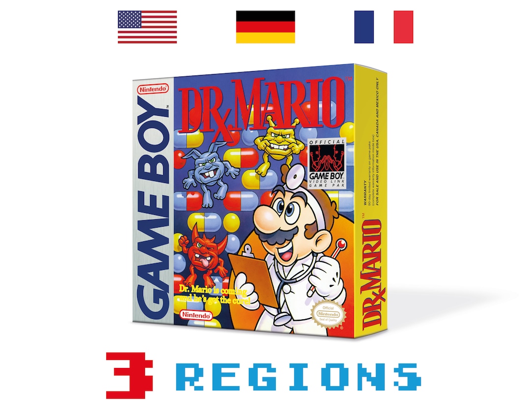 DR Mario Box for Game Boy Nintendo - 3 Regions - HQ - Inner Tray ...