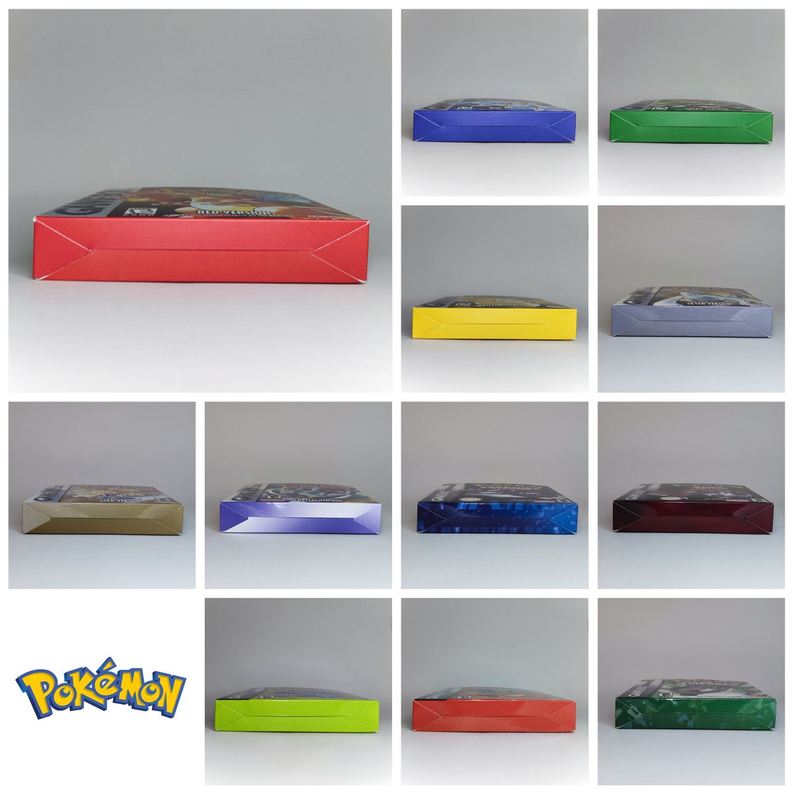Pokemon All Versions Reproduction Replacement 12 Boxes for | Etsy
