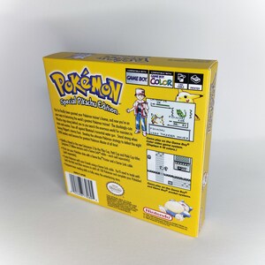 Pokemon Yellow Reproduction Replacement Box for Game Boy | Etsy