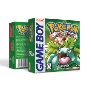 Pokemon Green Box for Game Boy Nintendo 4 Regions HQ - Etsy