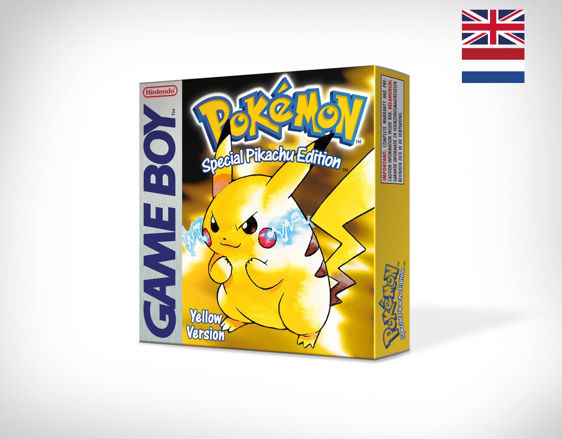 Pokemon Yellow Box for Game Boy Nintendo UK/NL Version HQ - Etsy