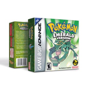 Pokemon Emerald Box for Game Boy Nintendo - US Version - HQ - Inner ...