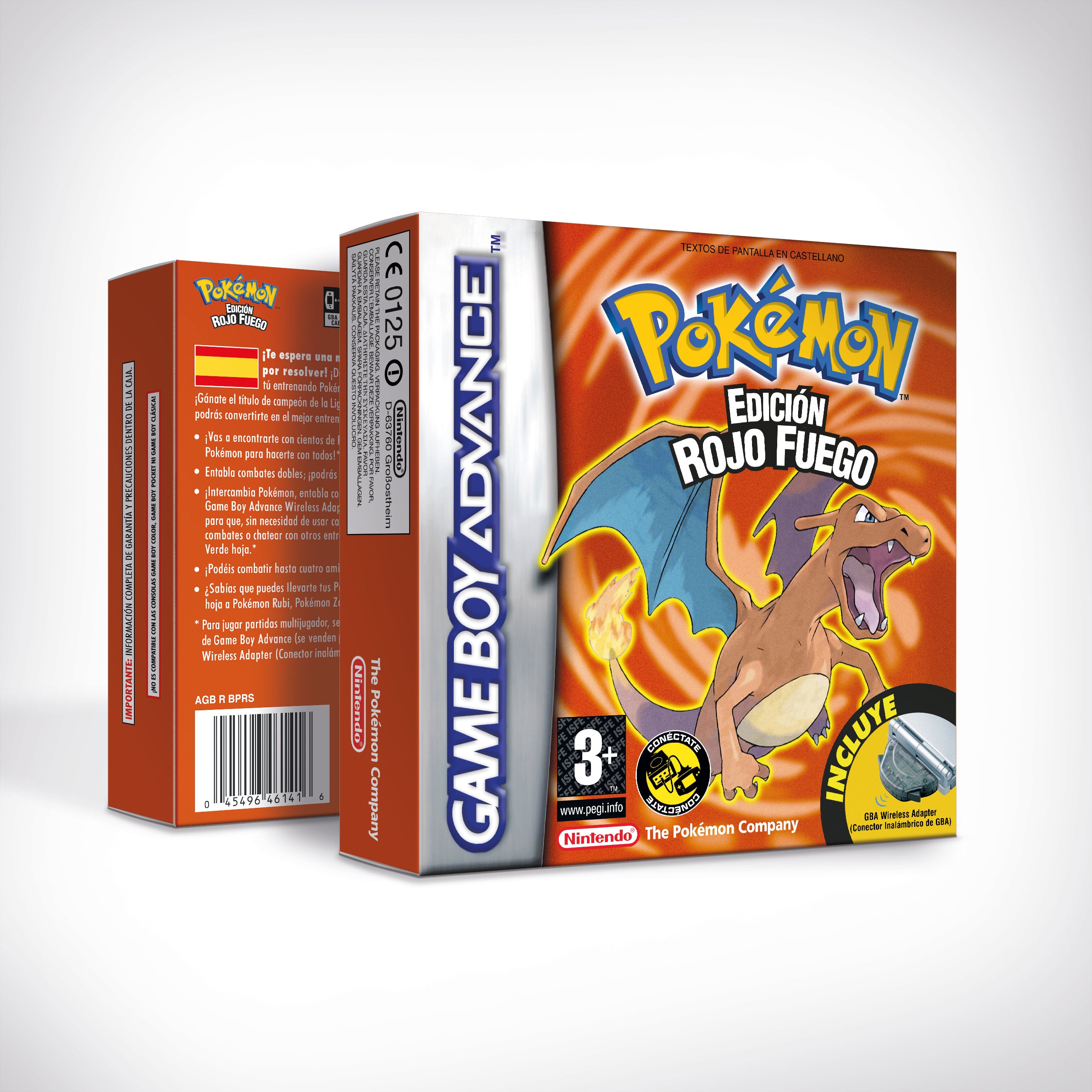 Pokemon Firered Box for Game Boy Nintendo 7 Regions HQ - Etsy UK