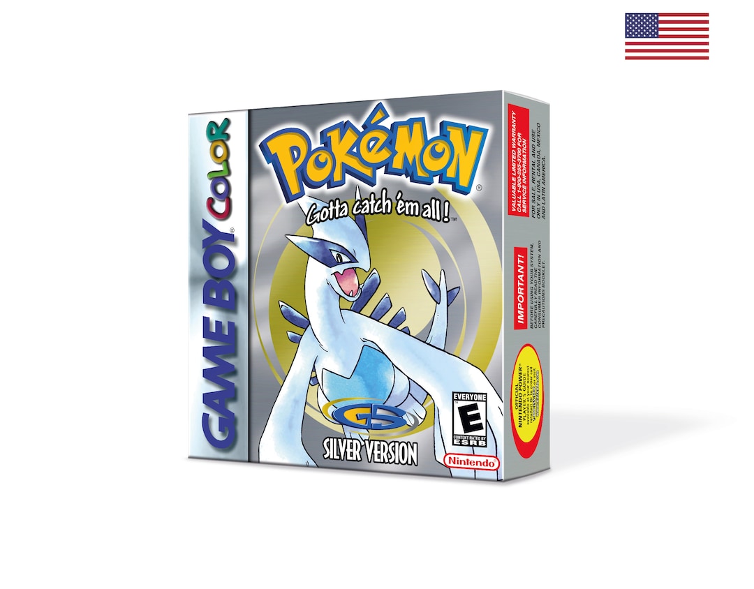 Pokemon Silver Box for Game Boy Nintendo - US Version - HQ - Inner Tray ...