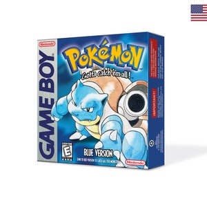 Pokemon Blue Box for Game Boy Nintendo - US Version - HQ - Inner Tray ...