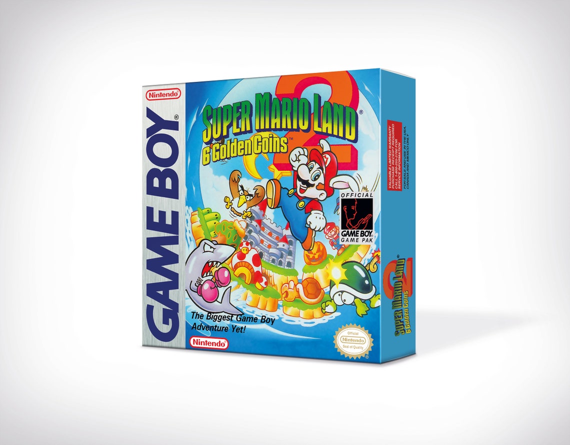 Super Mario Land 2: 6 Golden Coins Box for Game Boy Nintendo - Etsy