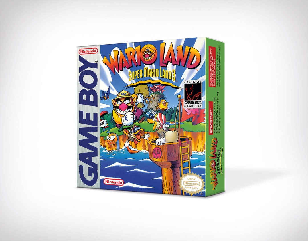 Wario Land: Super Mario Land 3 Box for Game Boy Nintendo US - Etsy
