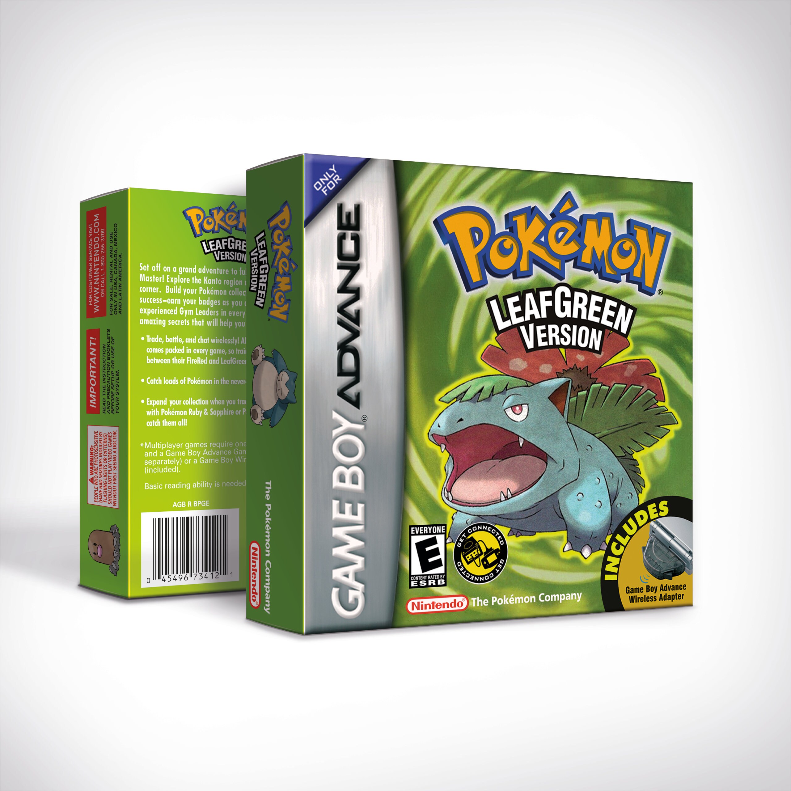 Pokemon Leafgreen Box for Game Boy Nintendo US Version HQ - Etsy