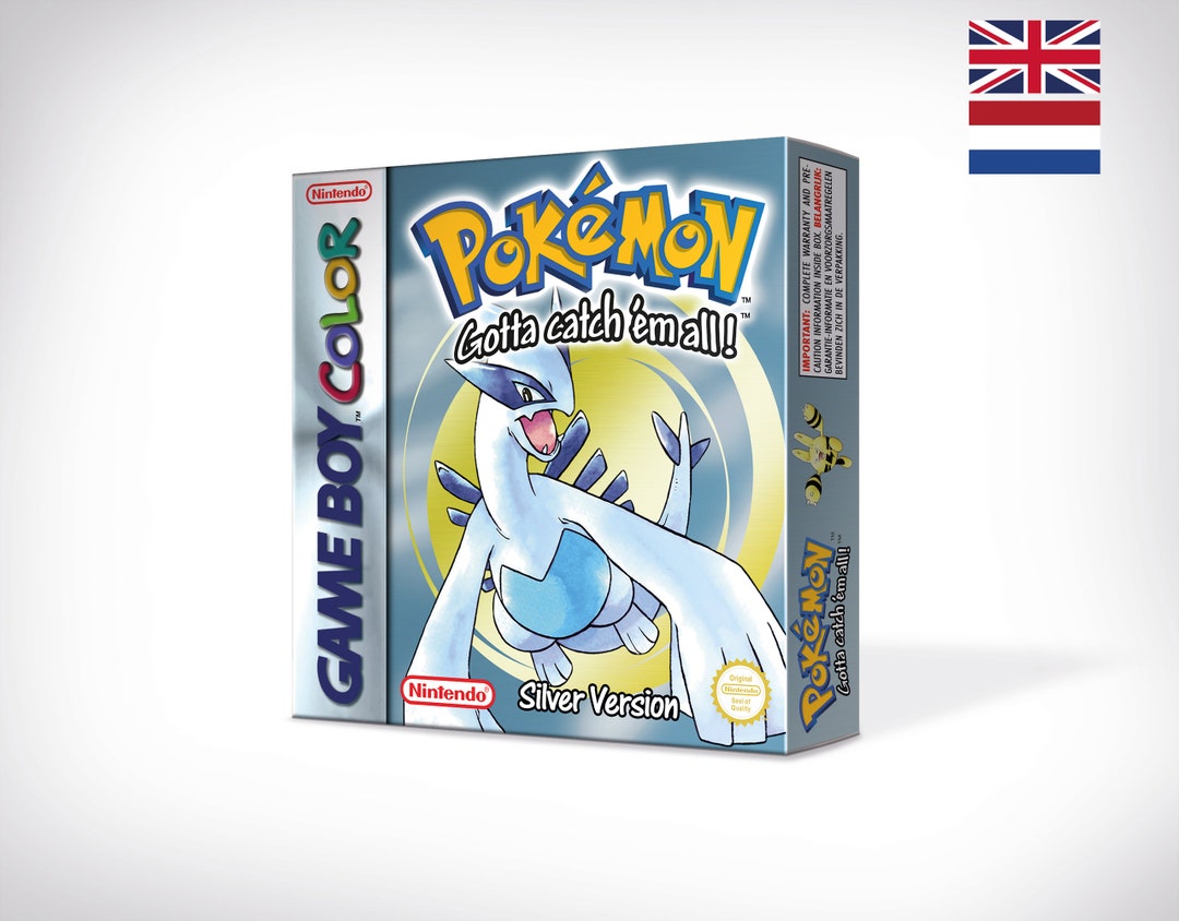 Pokemon Silver Box for Game Boy Nintendo - UK/NL Version - HQ - Inner ...