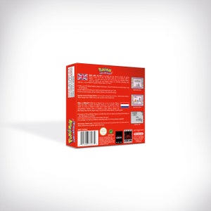 Pokemon Red Box for Game Boy Nintendo - UK/NL Version - HQ - Inner Tray ...