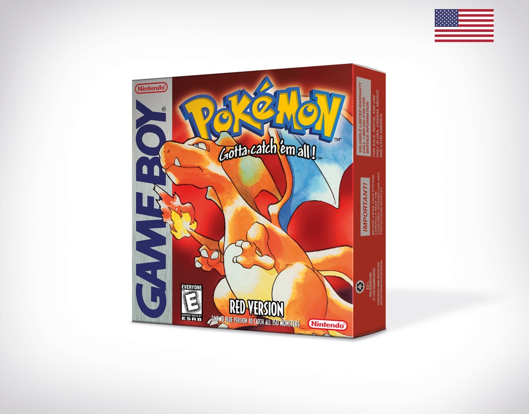 Pokemon Red Box for Game Boy Nintendo US Version HQ - Etsy