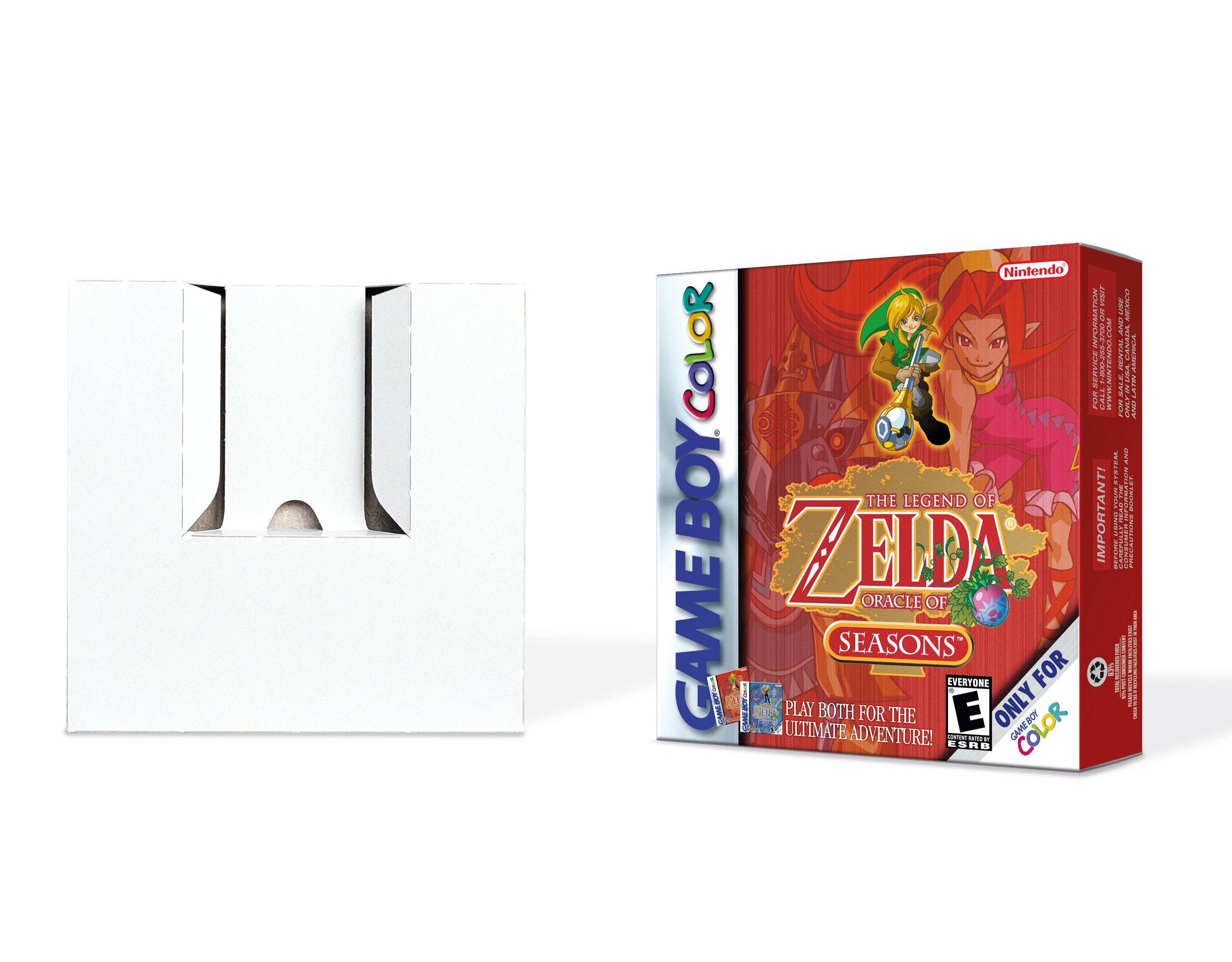 The Legend of Zelda Oracle of Seasons Box for Game Boy Nintendo - 3 ...