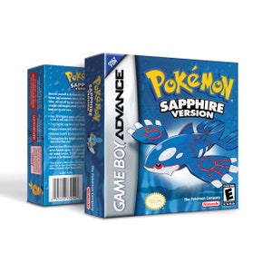 Pokemon Sapphire Box for Game Boy Nintendo US Version HQ Inner Tray ...