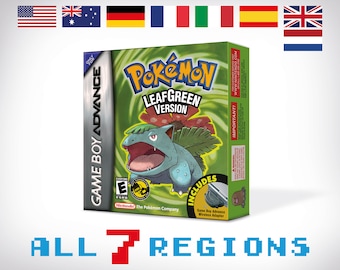 Pokemon Firered Box for Game Boy Nintendo 7 Regions HQ - Etsy