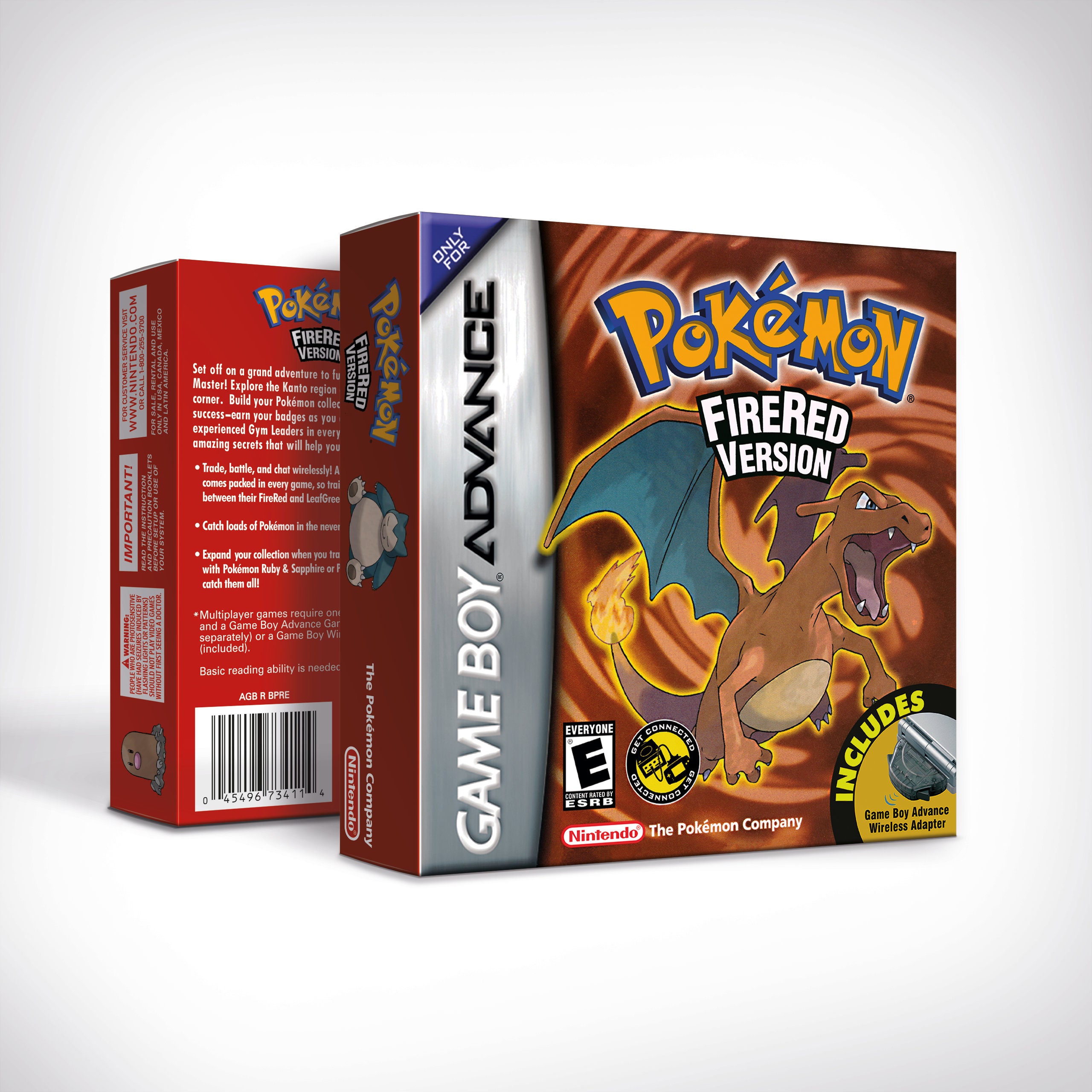 Pokemon Firered Box for Game Boy Nintendo US Version HQ - Etsy