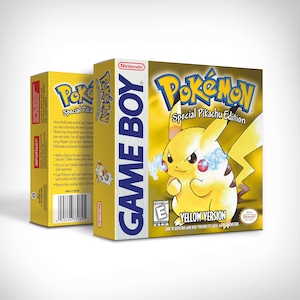 Pokemon Yellow Box for Game Boy Nintendo - US Version - HQ - Inner Tray ...