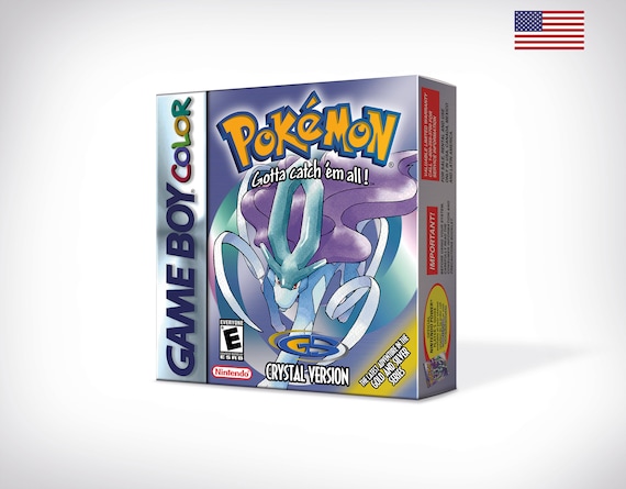 Pokemon Crystal Box for Game Boy Nintendo US Version HQ - Etsy