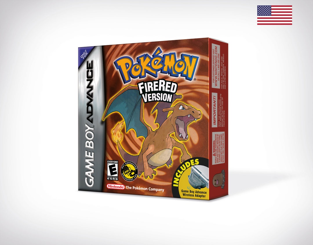 Pokemon Firered Box for Game Boy Nintendo US Version HQ - Etsy