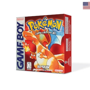 Pokemon Red Box for Game Boy Nintendo - US Version - HQ - Inner Tray ...