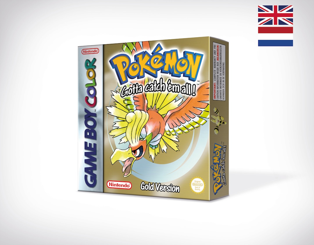 Pokemon Gold Box for Game Boy Nintendo - UK/NL Version - HQ - Inner ...