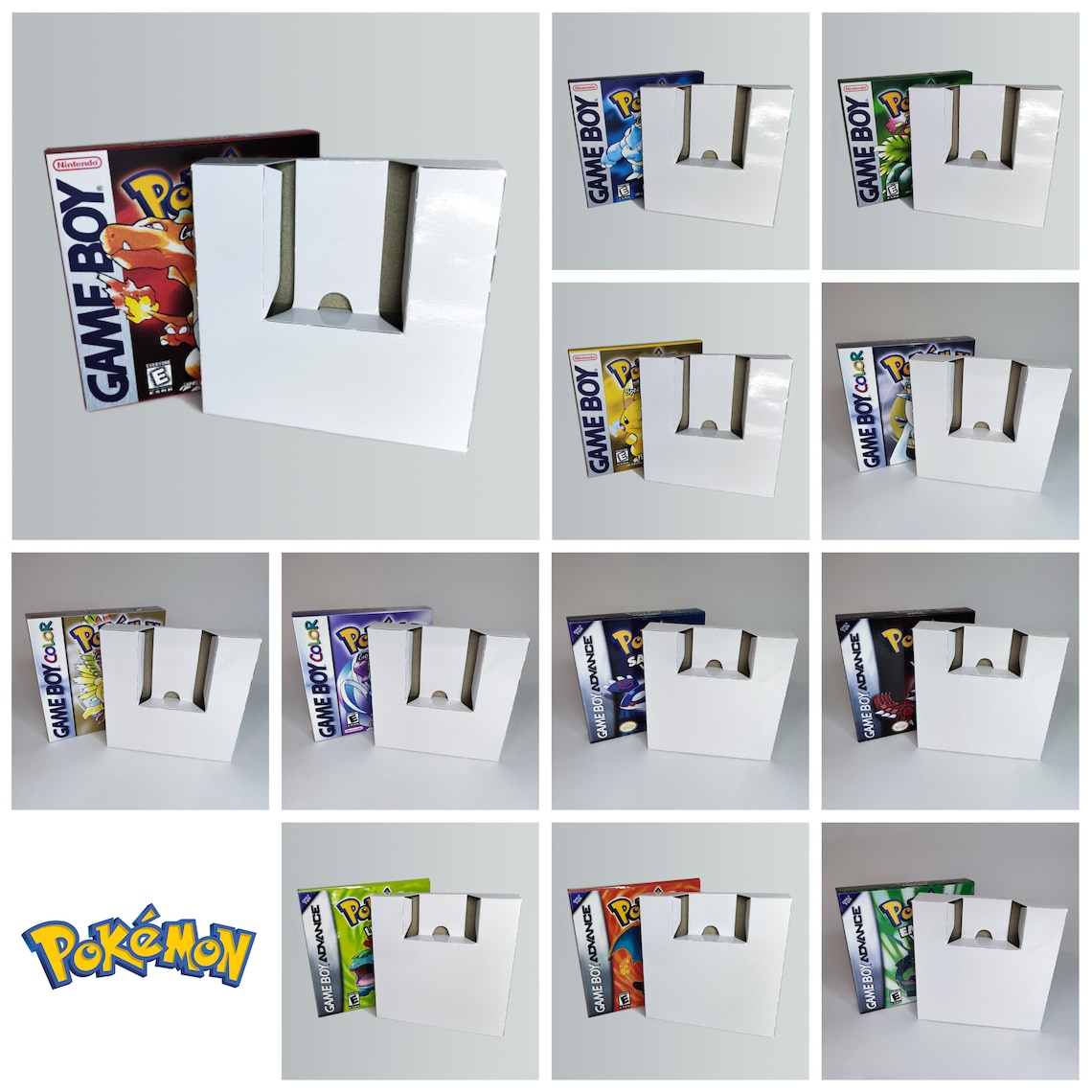 Pokemon All Versions Reproduction Replacement 12 Boxes for - Etsy