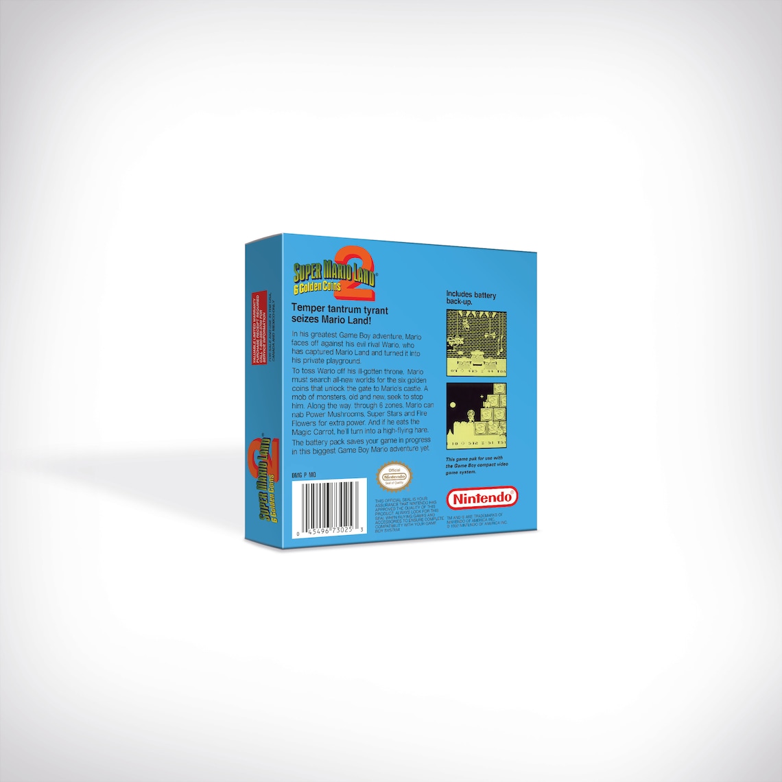 Super Mario Land 2: 6 Golden Coins Box for Game Boy Nintendo - Etsy