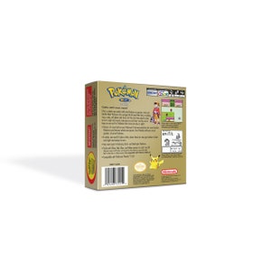 Pokemon Gold Box for Game Boy Nintendo - US Version - HQ - Inner Tray ...