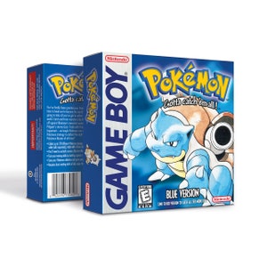 Pokemon Blue Box for Game Boy Nintendo - US Version - HQ - Inner Tray ...