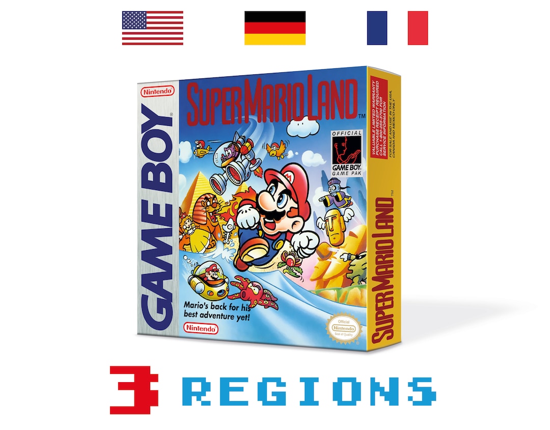 Super Mario Land Box for Game Boy Nintendo - 3 Regions - HQ - Inner ...