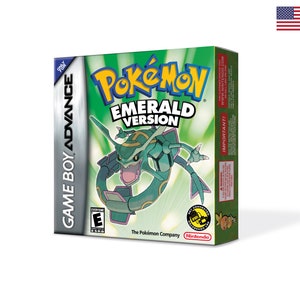 Pokemon Emerald Box for Game Boy Nintendo - US Version - HQ - Inner ...