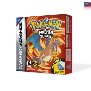 Pokemon Firered Box for Game Boy Nintendo - US Version - HQ - Inner ...