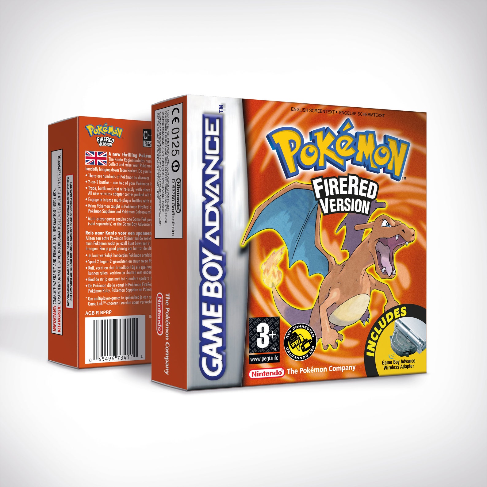 Pokemon Firered Box for Game Boy Nintendo 7 Regions HQ - Etsy