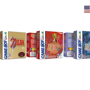 The Legend of Zelda 3 Boxes for Game Boy Color Nintendo - 7 Languages ...