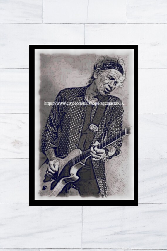 Rolling Stones Keith Richards Keef Printable Download KR | Etsy