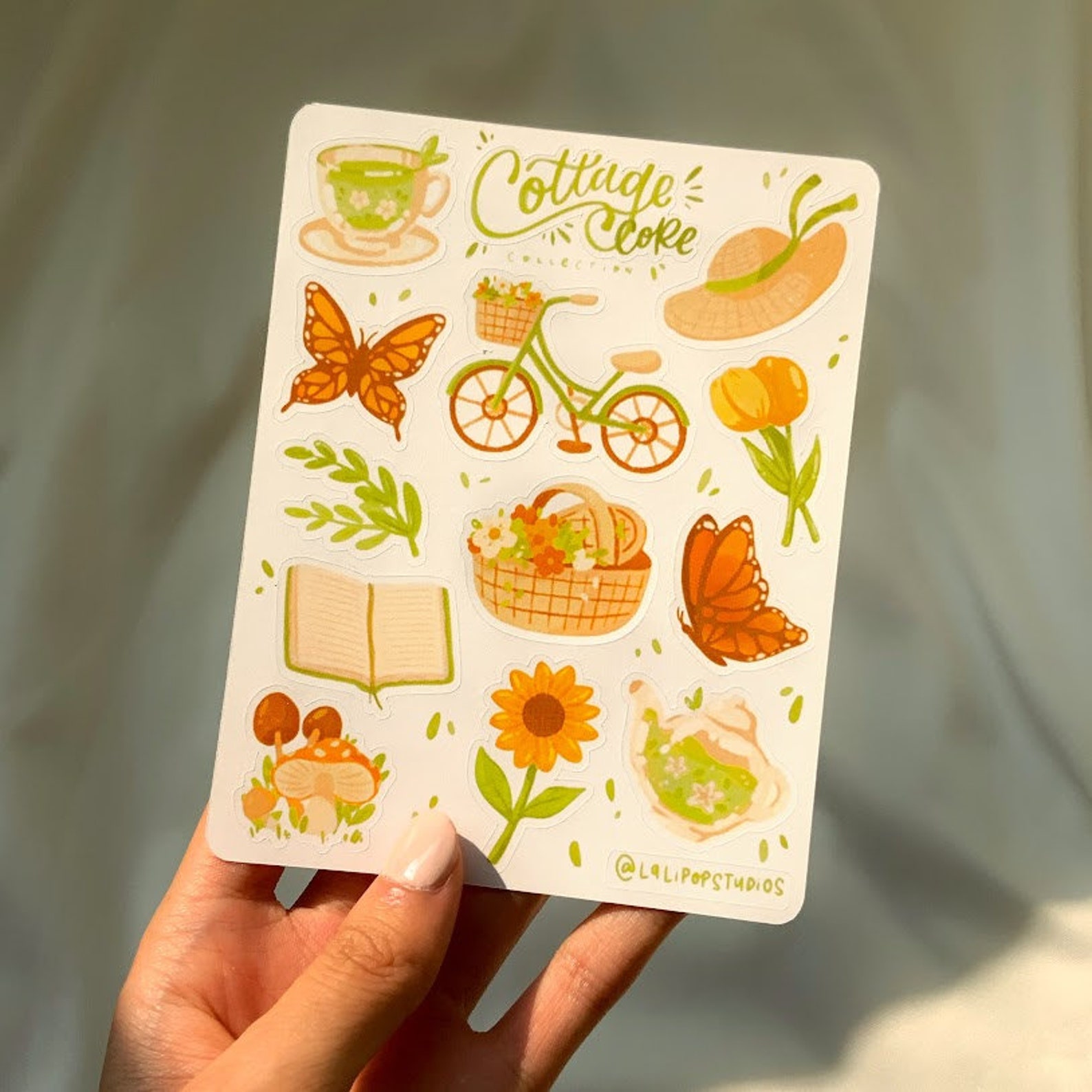 Cottagecore Collection Sticker Sheet Aesthetic Cottagecore - Etsy