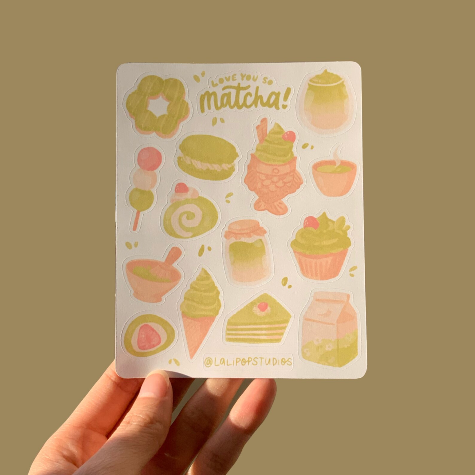 Matcha Sticker Sheet Aesthetic Matcha Stickers Bullet - Etsy
