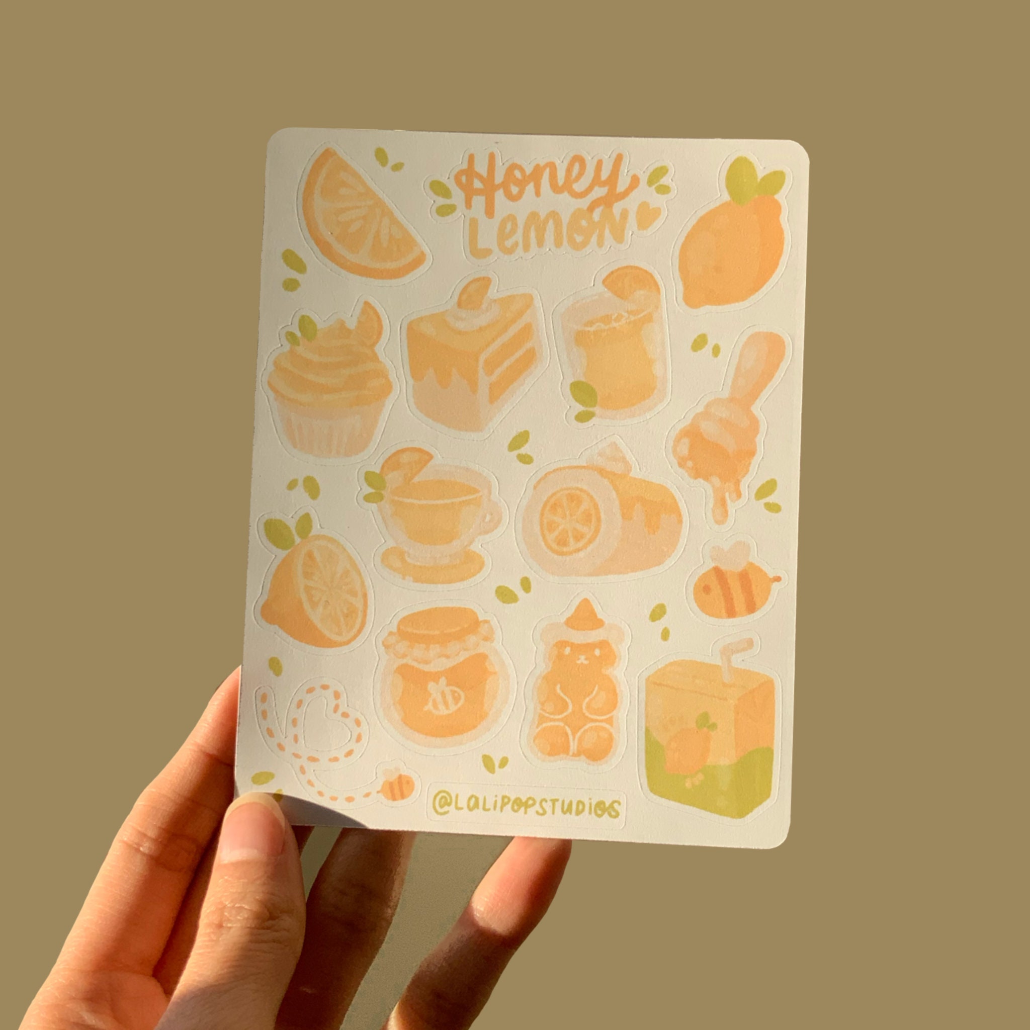 Honey Lemon Sticker Sheet Cute Lemon Stickers Bullet - Etsy