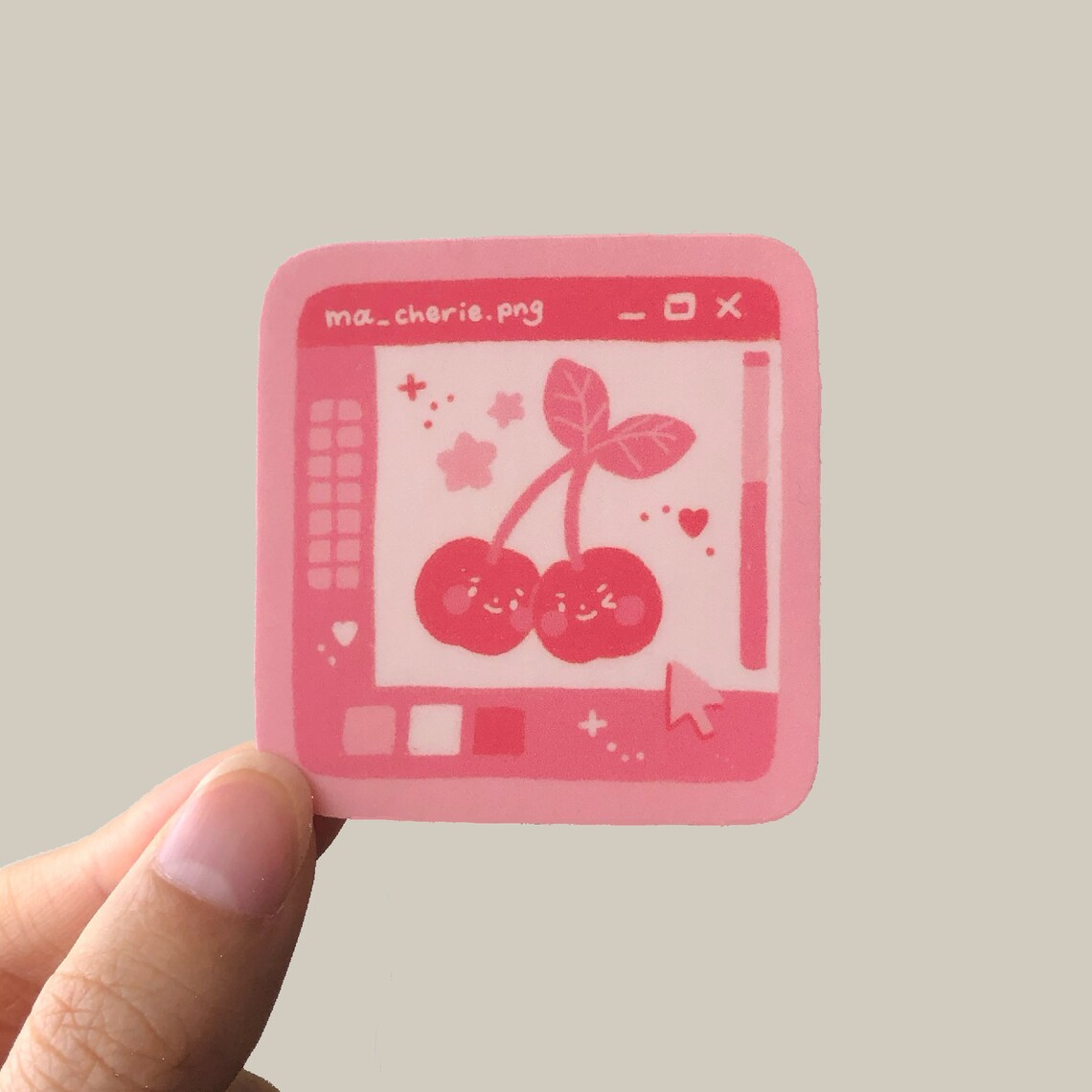 Ma Cherie MS Paint Vinyl Sticker | Matte Waterproof Vinyl Sticker ...