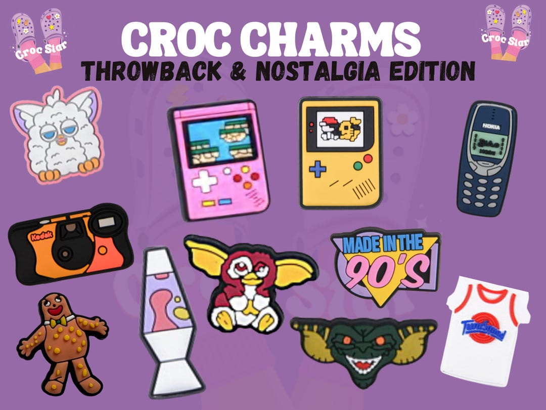 Throwback Croc Charms Lava Lamp Charm Furby Croc Charms Nokia Charm ...