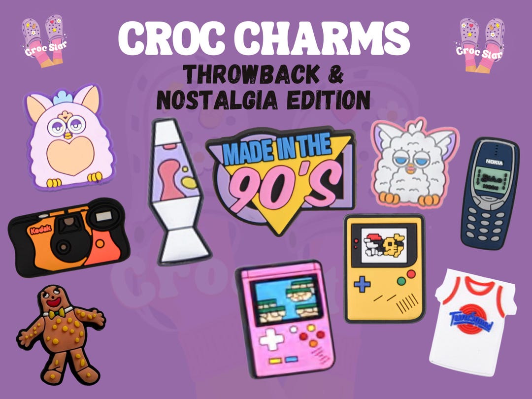 Throwback Croc Charms Lava Lamp Charm Furby Croc Charms Nokia Charm ...
