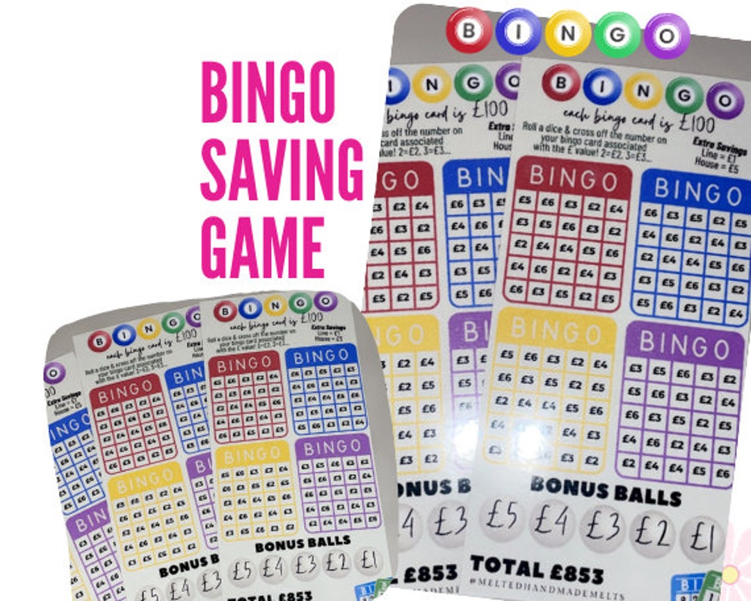 Bingo Saving Tracker Budget Tracker Budget Binder Inserts Cash Stuffing ...