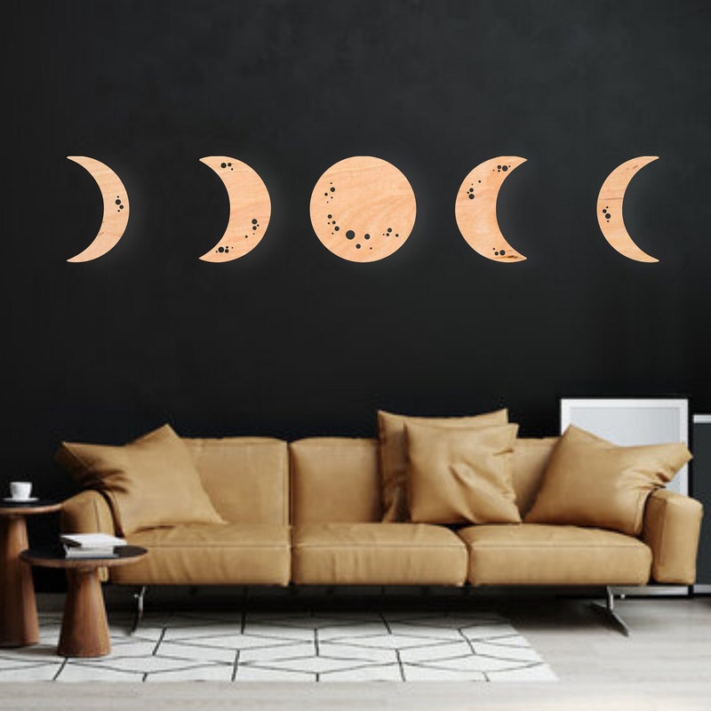 Moon Phases Wall Decor - Etsy