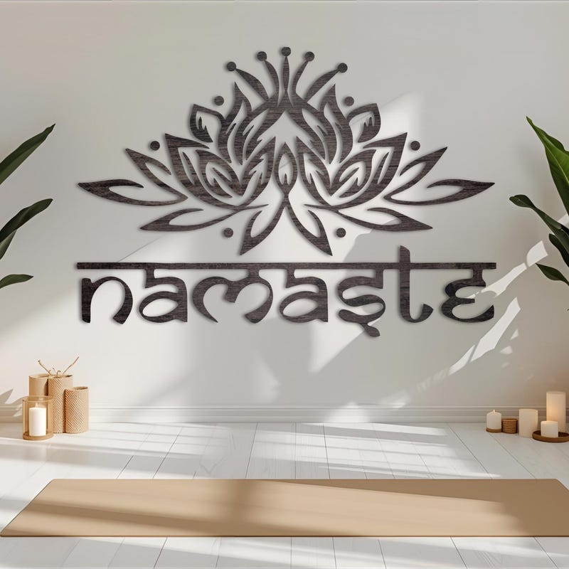 Namaste Sign - Etsy