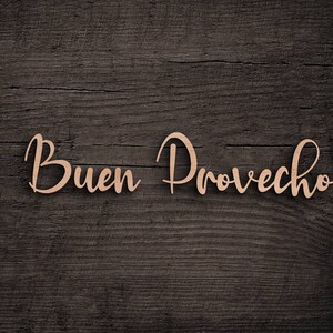 Buen Provecho, Buen Provecho Kitchen Sign, Kitchen Wood Sign, Buen ...