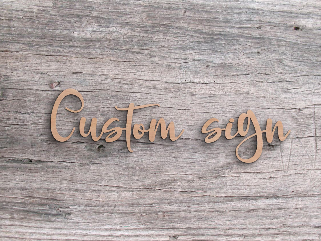 Custom Wood Word Custom Word Sign Personalized Wooden Word - Etsy