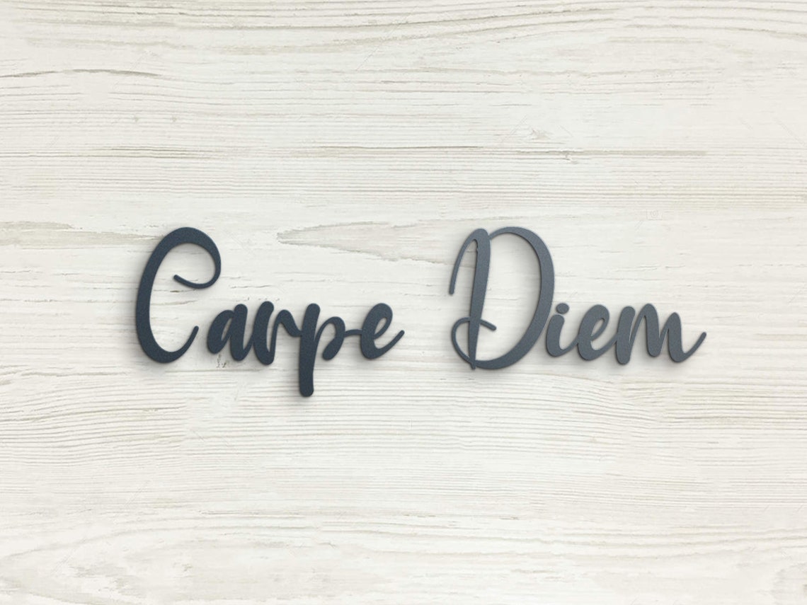 Carpe Diem Sign Carpe Diem Wall Art Carpe Diem Wood Sign | Etsy