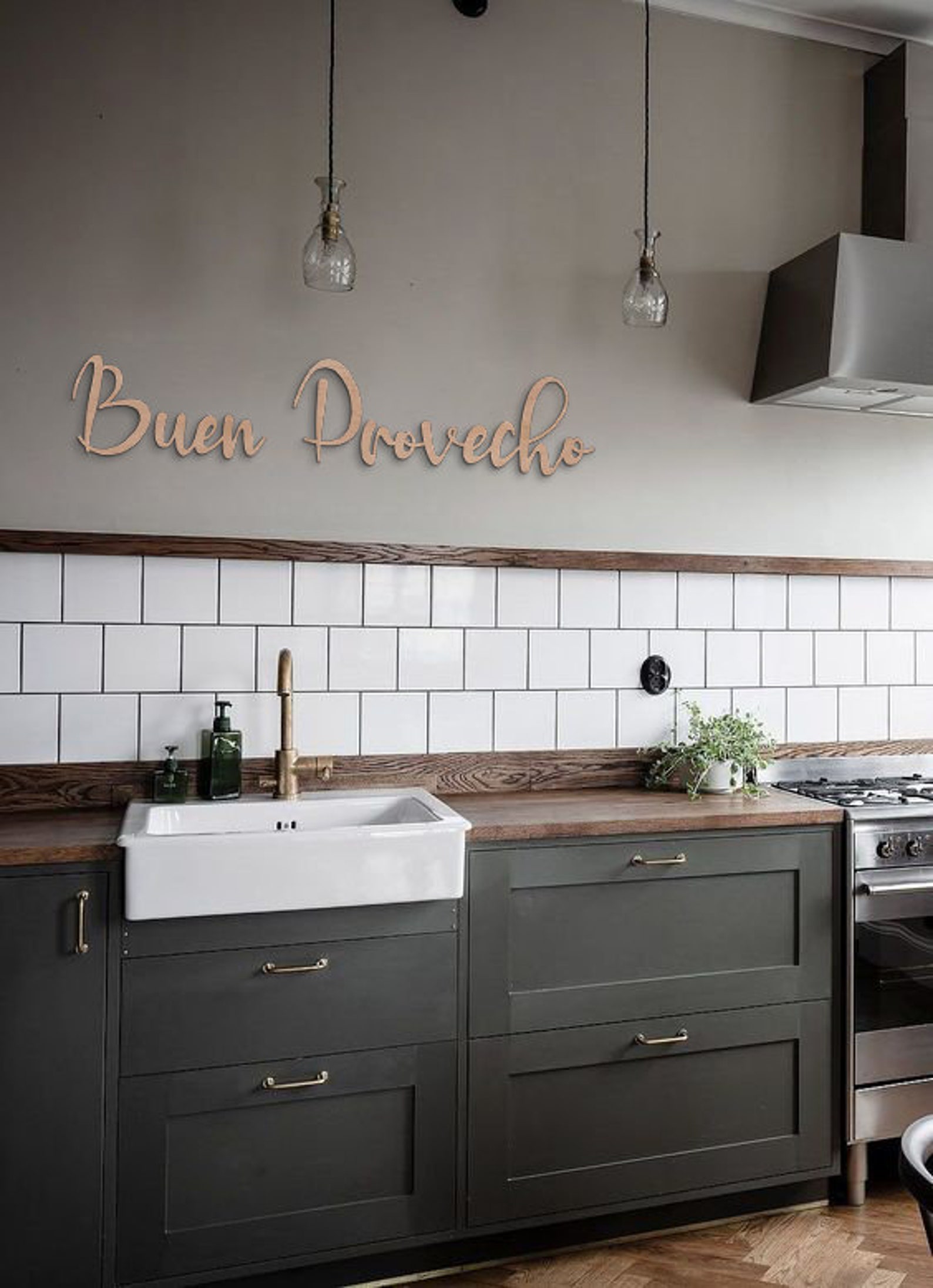 Buen Provecho, Buen Provecho Kitchen Sign, Kitchen Wood Sign, Buen ...