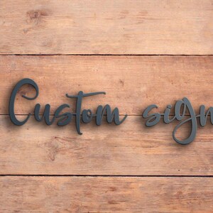 Custom Wood Word, Custom Word Sign, Personalized Wooden Word, Wall Home ...