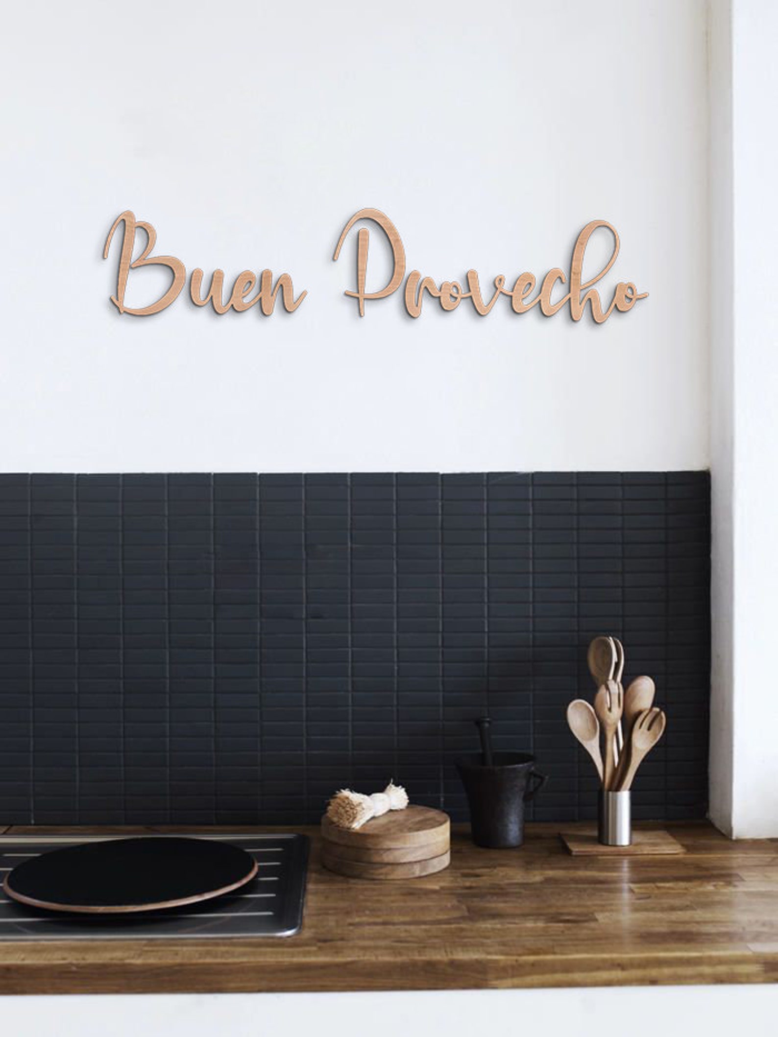 Buen Provecho, Buen Provecho Kitchen Sign, Kitchen Wood Sign, Buen ...