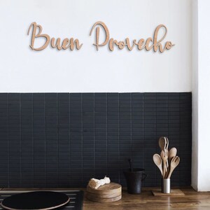 Buen Provecho, Buen Provecho Kitchen Sign, Kitchen Wood Sign, Buen ...